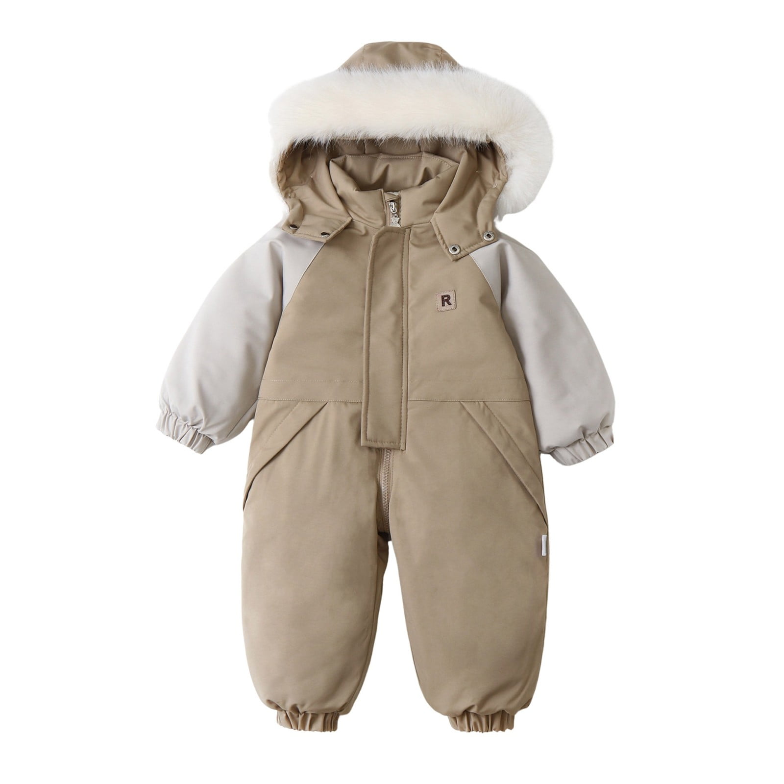 FAOWME Baby Winter Hooded Snow Suit Jacket Toddler Baby Thickened ...
