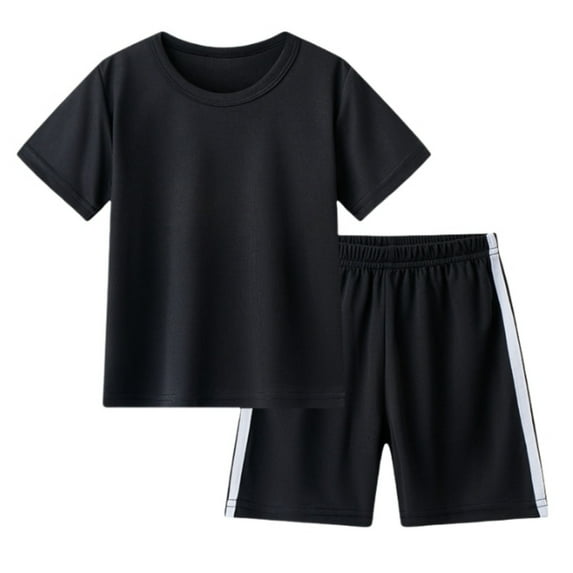 FAOWME Child Kids Toddler Baby Unisex Summer Fall O-Neck Short Sleeve ...