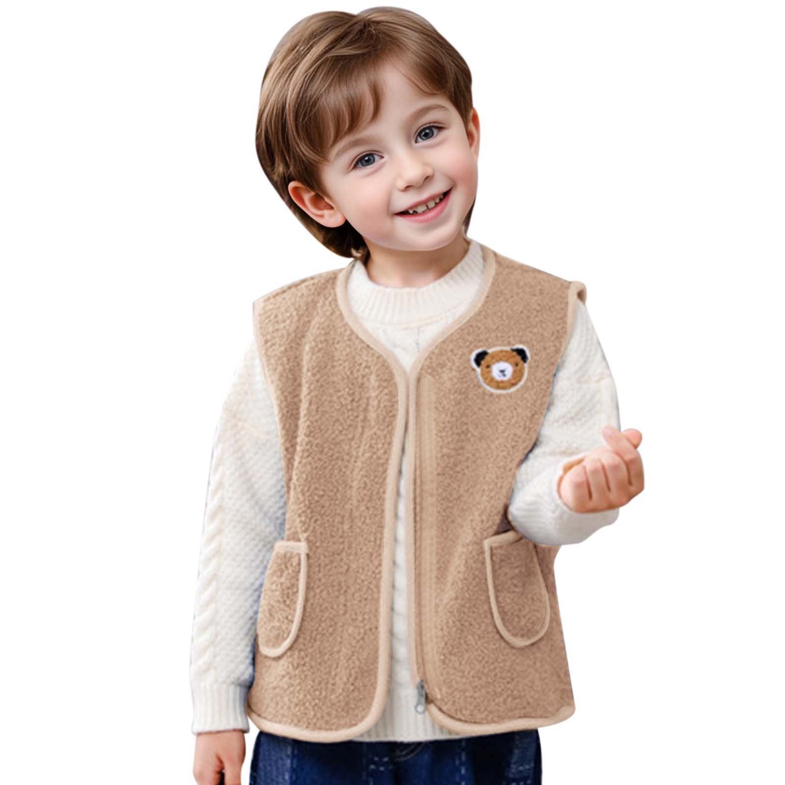 FAOWME Child Vests For Fall Wear Infants Plus Thick Vest For Coat For ...