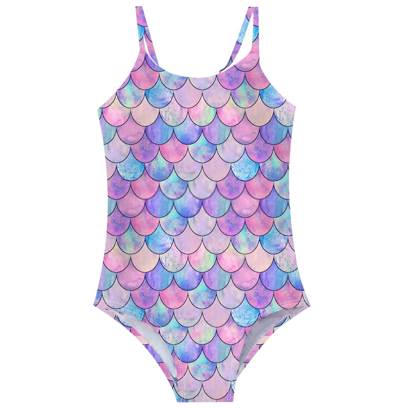 FAOWME Children Kids Girls One Piece Swimwear Sleeveless Spaghetti ...