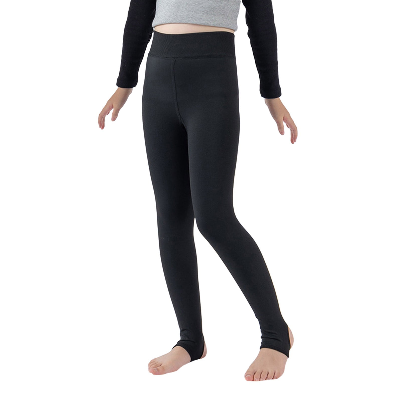 FAOWME Kids Girls Tights Soft Leggings Children Tights With Non- Sole ...