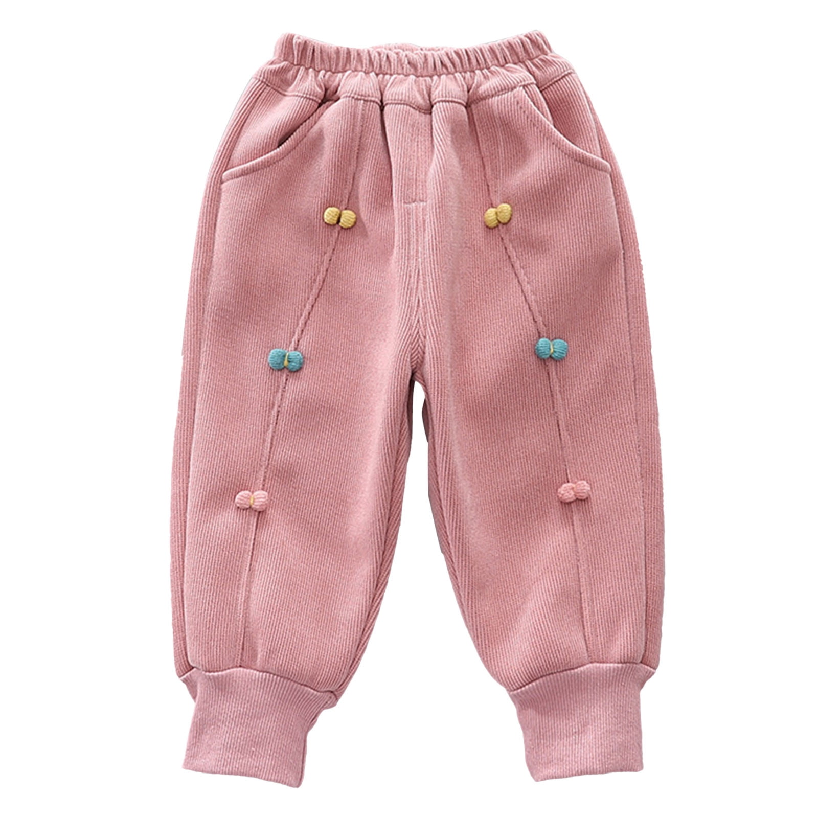 FAOWME Toddler Boys Lined Sweatpants Pants Trousers Youth Jogger ...