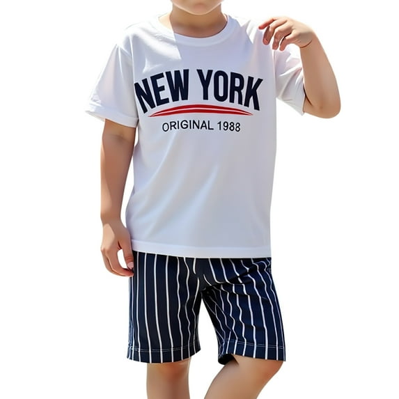 FAOWME Toddler Boys Short Sleeve Cute Fashion Cartoon Prints T Shirt ...