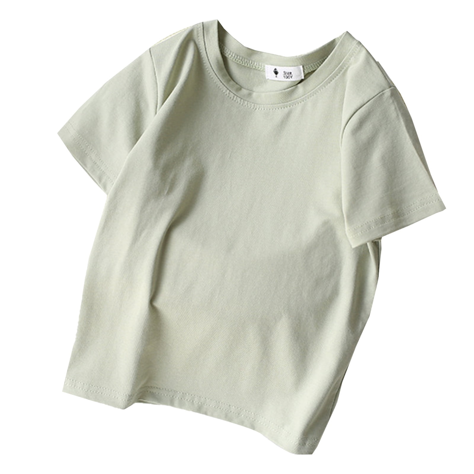 FAOWME Toddler Kids Girls Solid Color Top Racerback Crop Tank Top Short ...