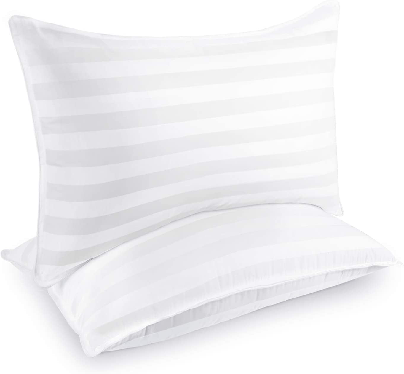 FAPO Bed Pillows Queen Size 2 Pack Soft Down Alternative Microfiber ...