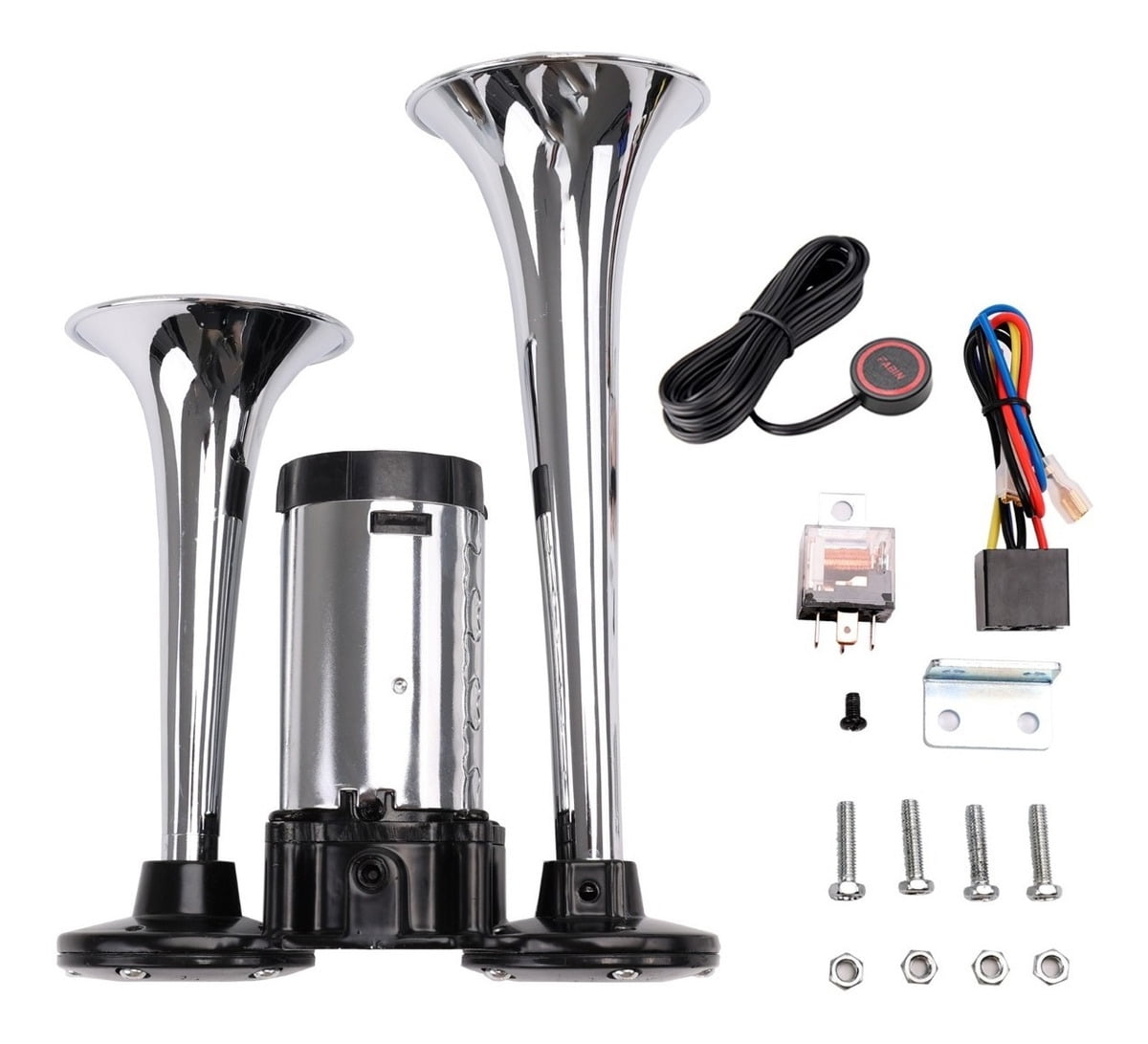 FARBIN Air Horn for Truck Train Horn for Car Loud Car Horn with Button ...