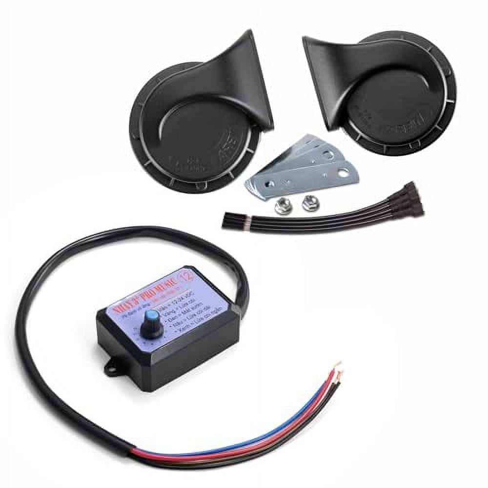 FARBIN Car Horn Snail Horn 12V Variable 12 Sounds Dual Horn Train Horn ...