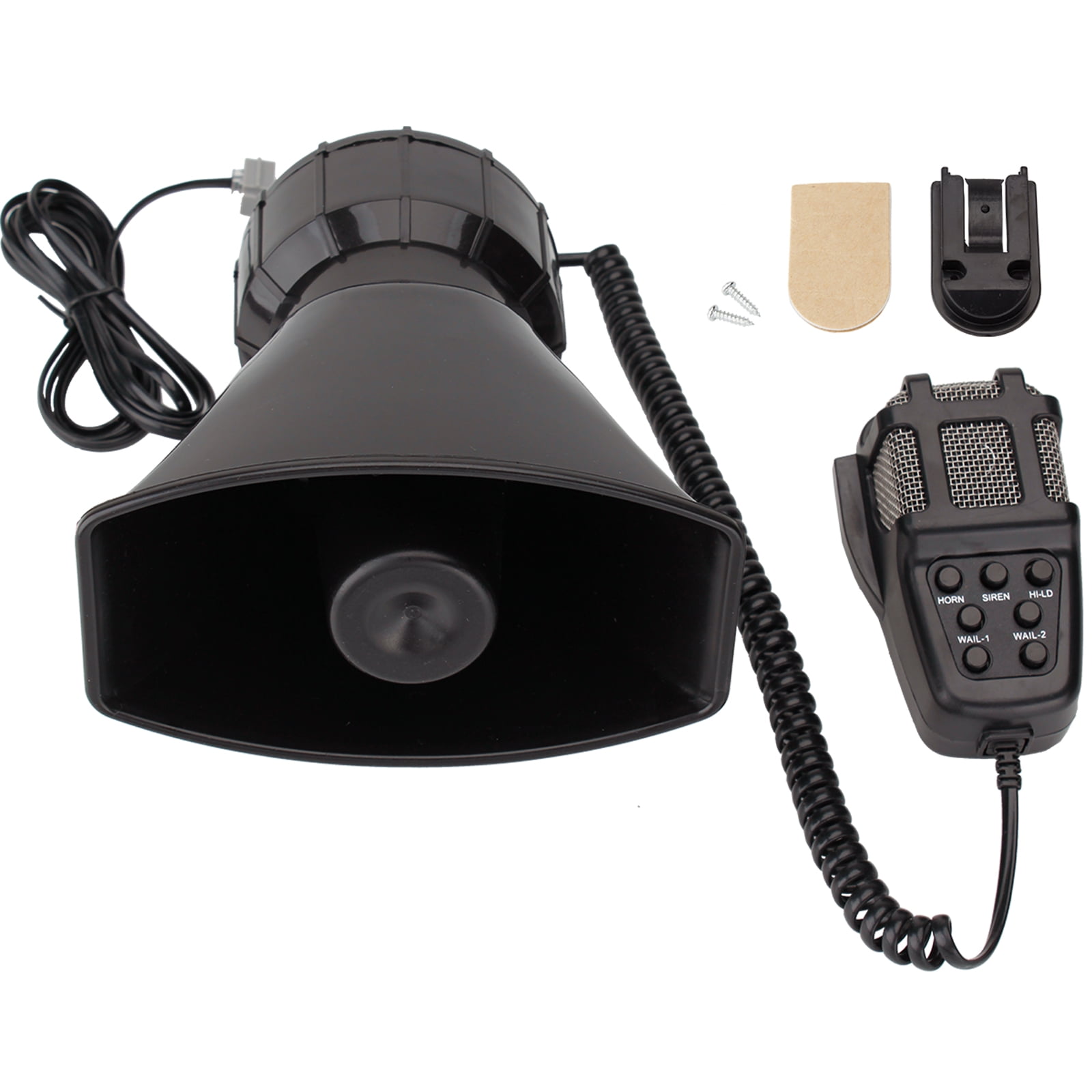 FARBIN Car Siren Horn 7 Tone Police Siren Vehicle Loudspeaker with ...