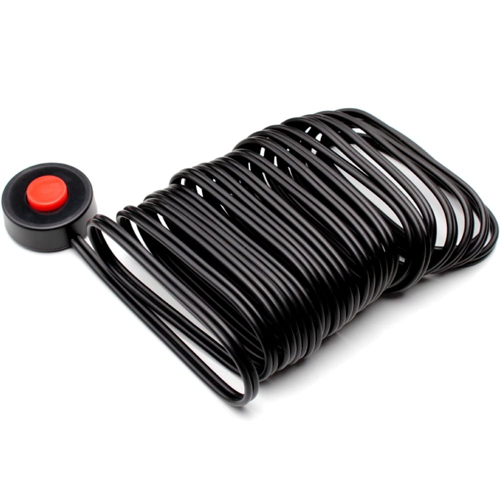 FARBIN Round Red Cap Switch，Horn Push Button Switch with 3 Meters Wire ...