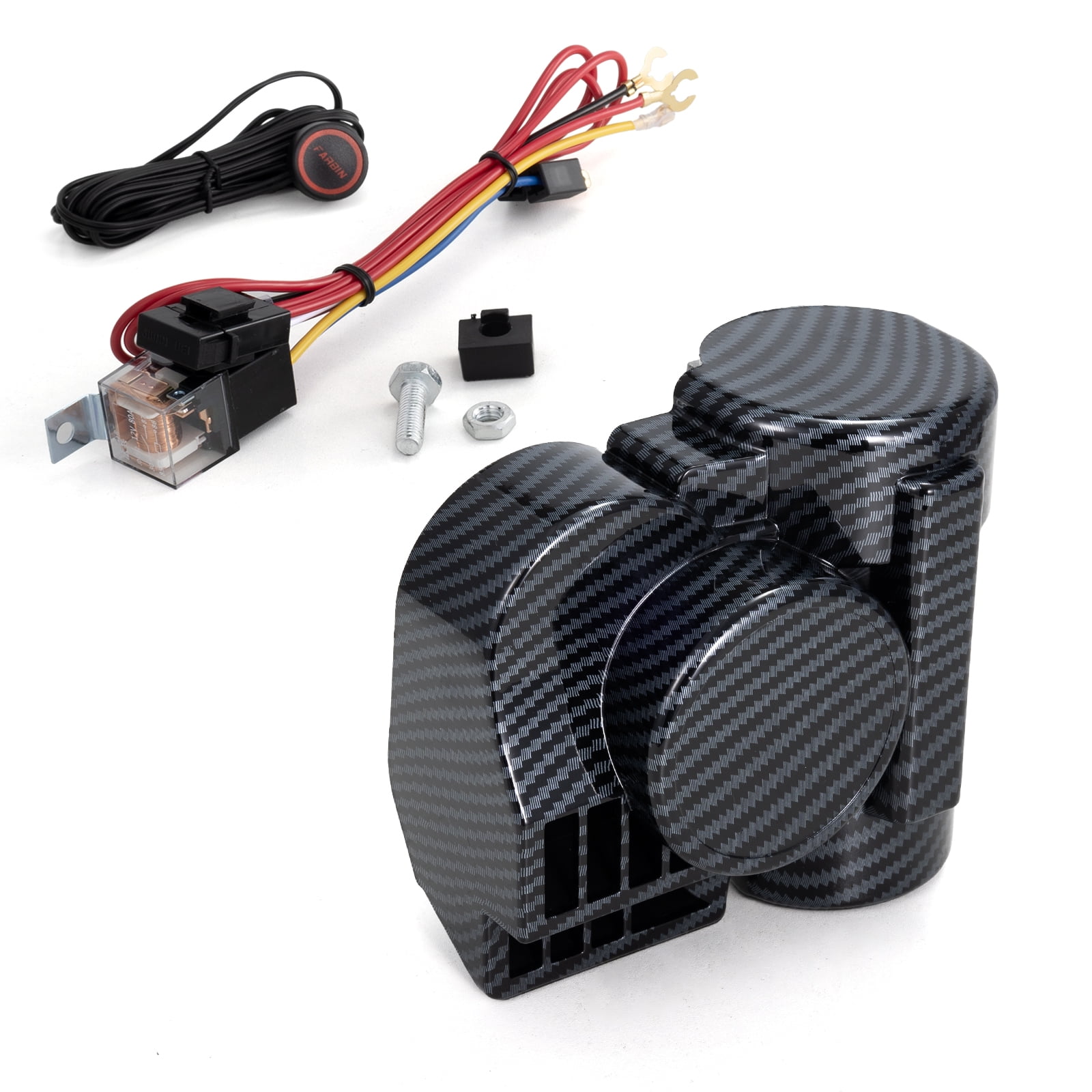 FARBIN Train Horns for Motorcycle Car Truck Air Horn with Horn Cover ...