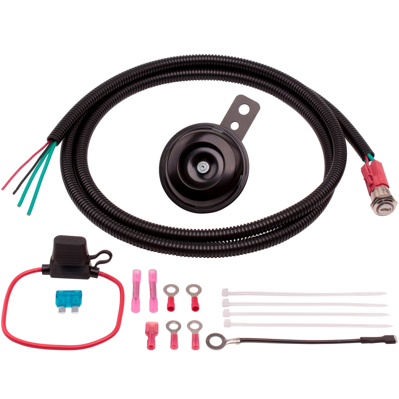 FARBIN Universal ATV Horn Kit For Polaris RZR, Ranger, General, Golf ...