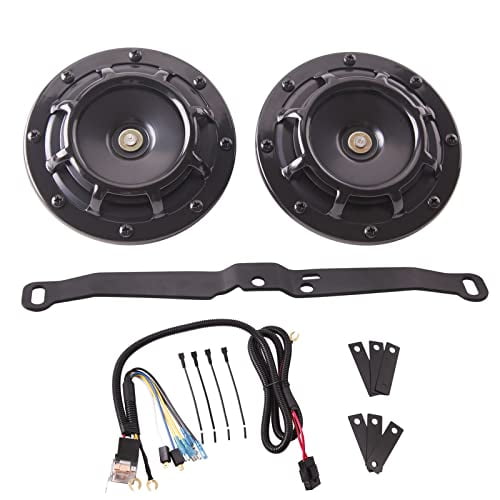 FARBIN Waterproof Car Horn Loud Super tone High Tone/Low Tone Metal ...