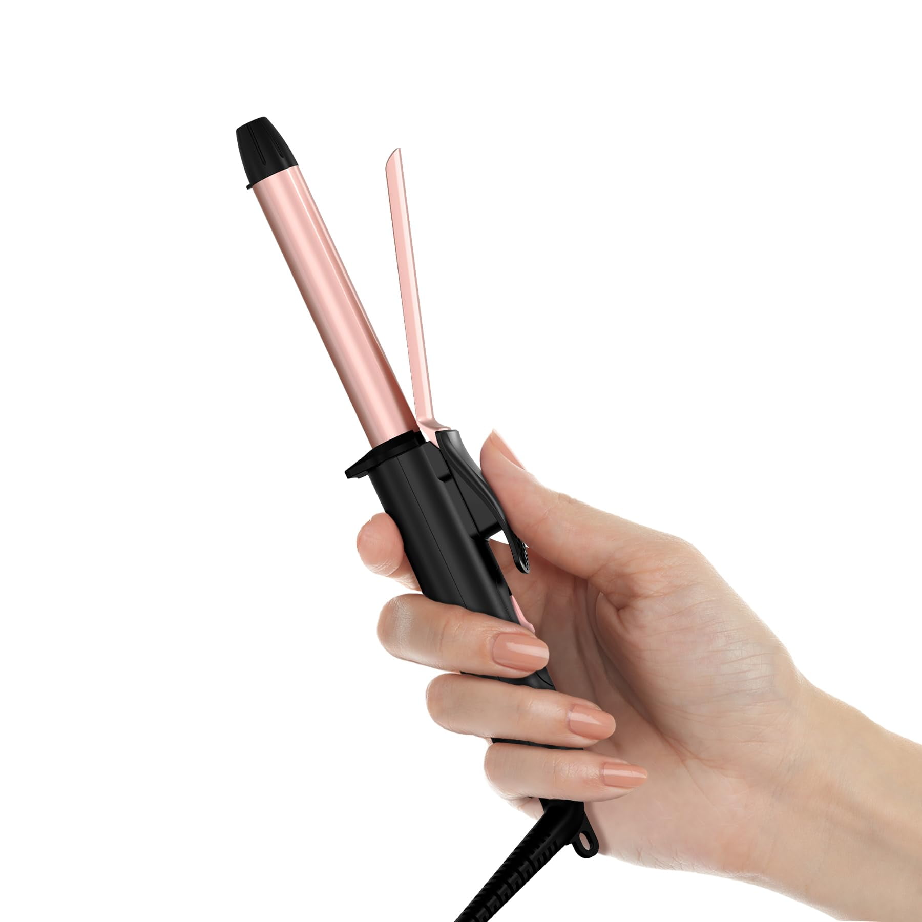 FARERY Mini Curling Iron for Short Hair Dual Voltage, Travel Size ...