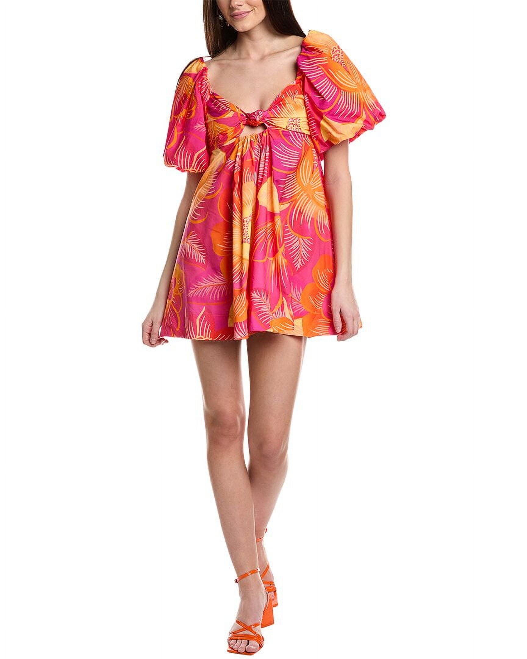 FARM Rio womens Summer Garden Ombre Mini Dress, L, Pink - Walmart.com