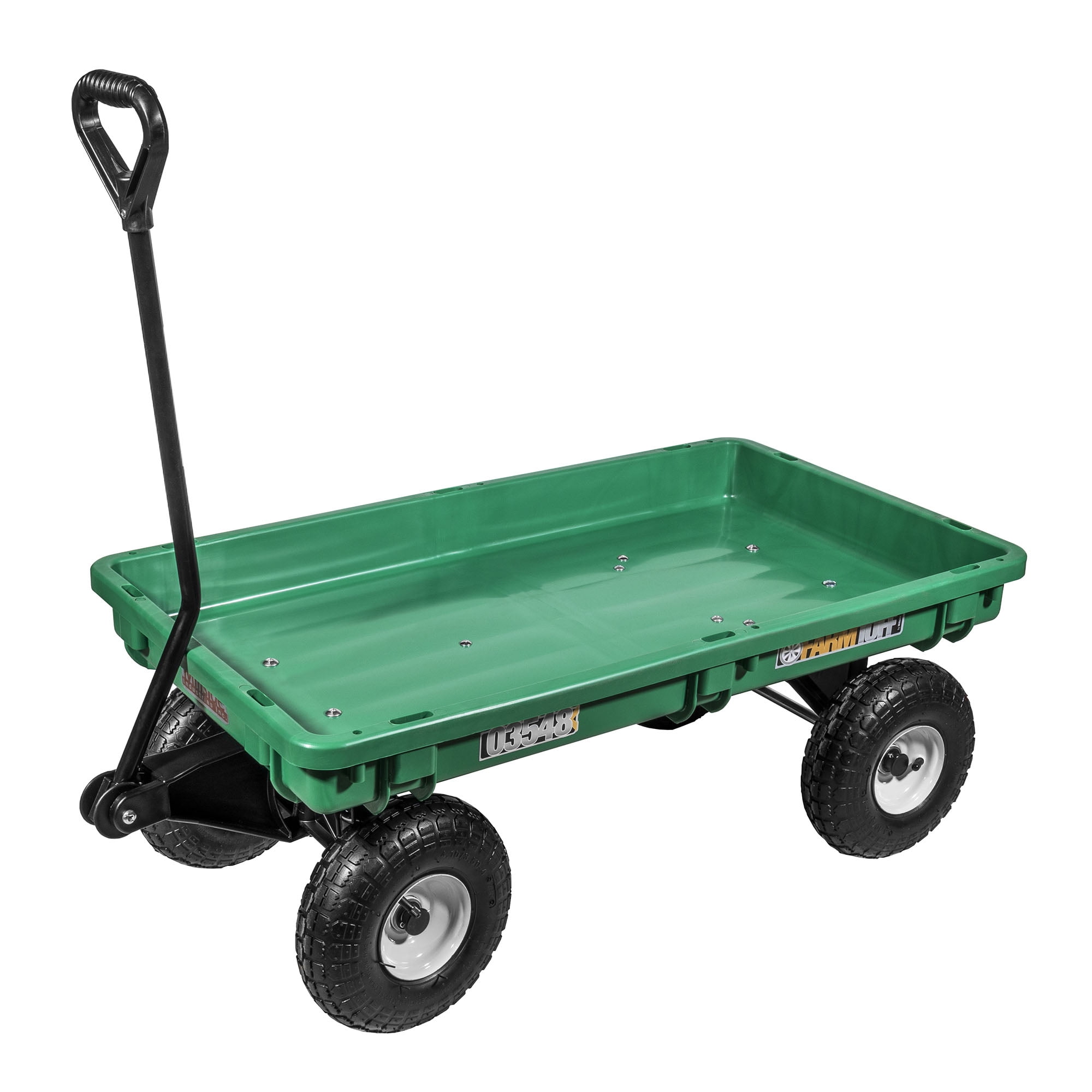 Free Shipping! Farm Tuff Durable Plastic Deck Garden Wagon Utility Cart ...