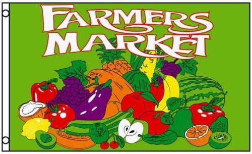 FARMERS MARKET Flag Fruit and Vegetable Business Sign 3 x 5 Foot ...
