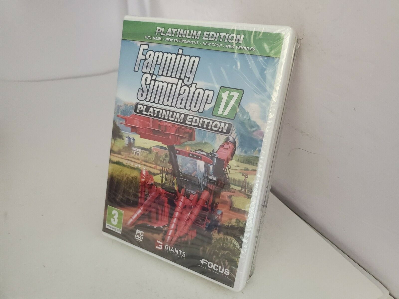 FARMING SIMULATOR 17 PLATINUM EDITION W/STEEL BOOK PC DVD ROM FOR ...