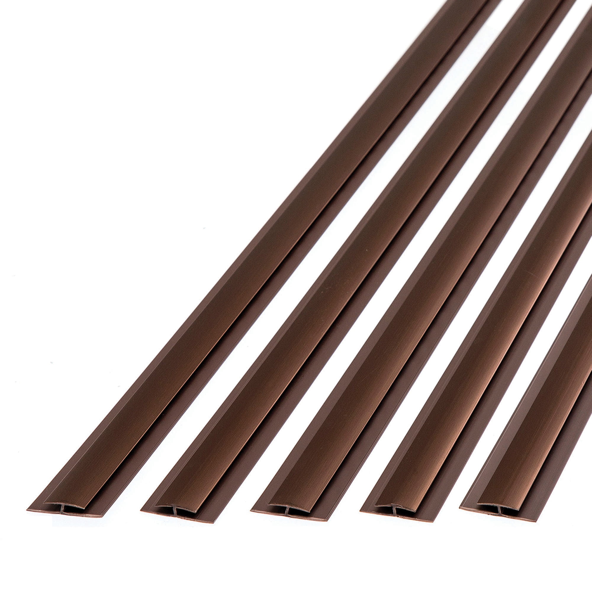 FASÄDE 47 in. Decorative Vinyl Divider Trim Oil Rubbed Bronze (5 Pack ...