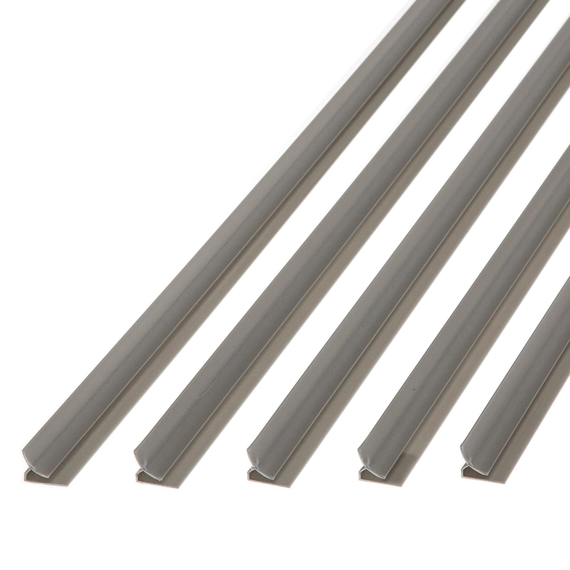 FASÄDE 47 in. Decorative Vinyl Inside Corner Trim in Argent Silver (5 ...