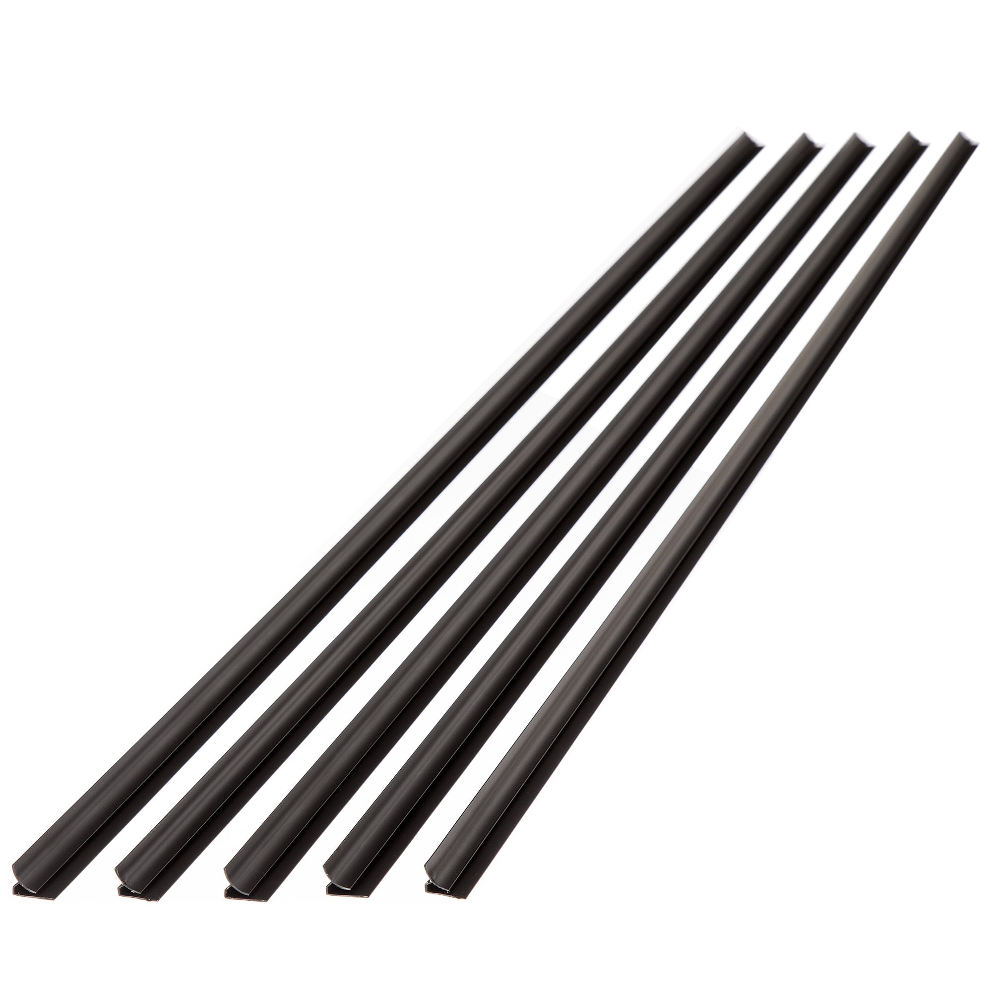 FASÄDE 47 in. Decorative Vinyl Inside Corner Trim in Matte Black (5 ...
