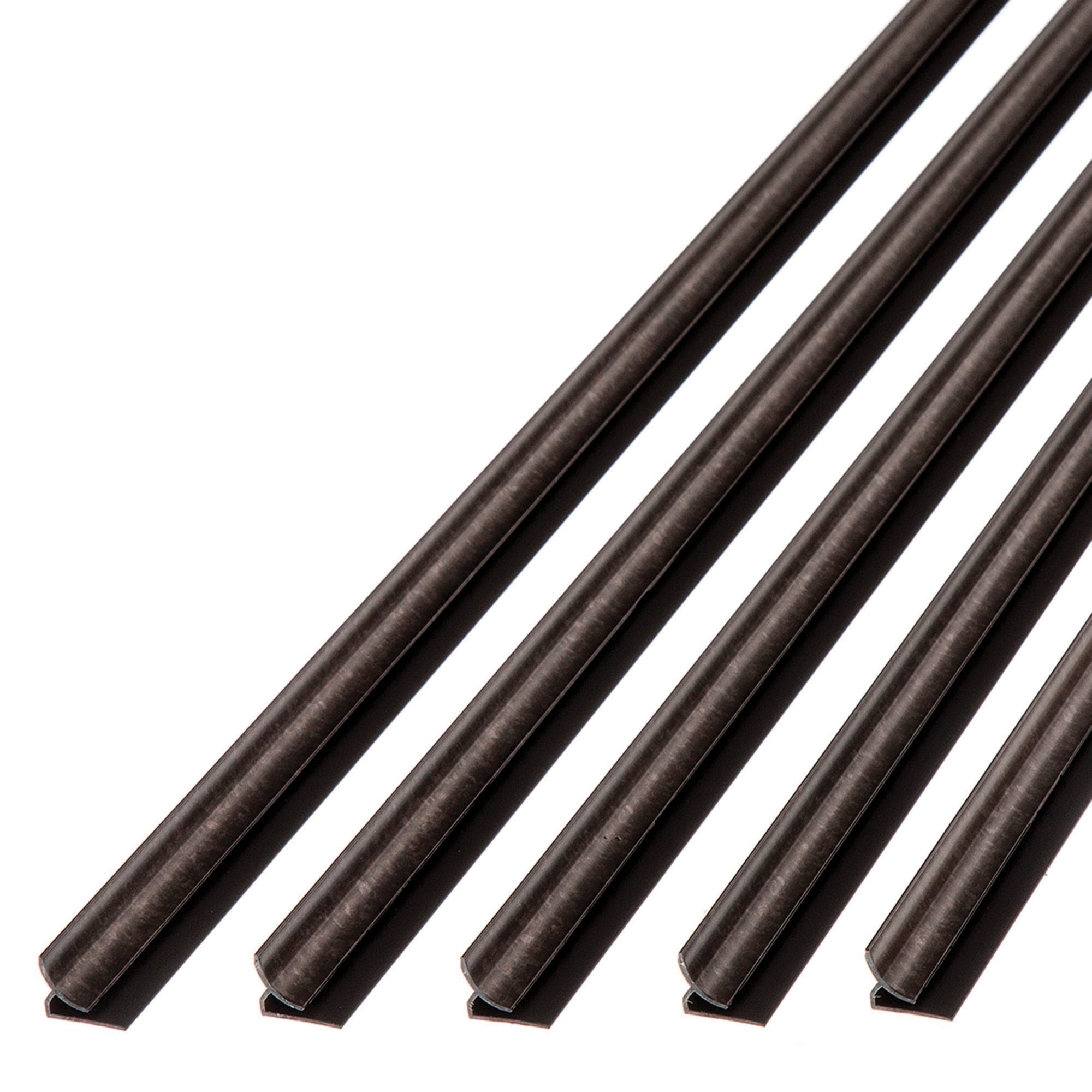 FASÄDE 47 in. Decorative Vinyl Large Profile Inside Corner Trim Smoked ...