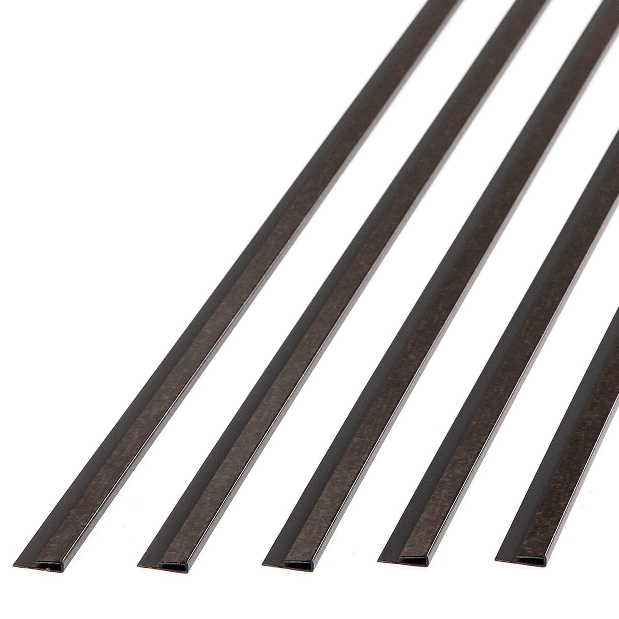 FASÄDE 47 in. Decorative Vinyl J Trim in Smoked Pewter (5 Pack ...