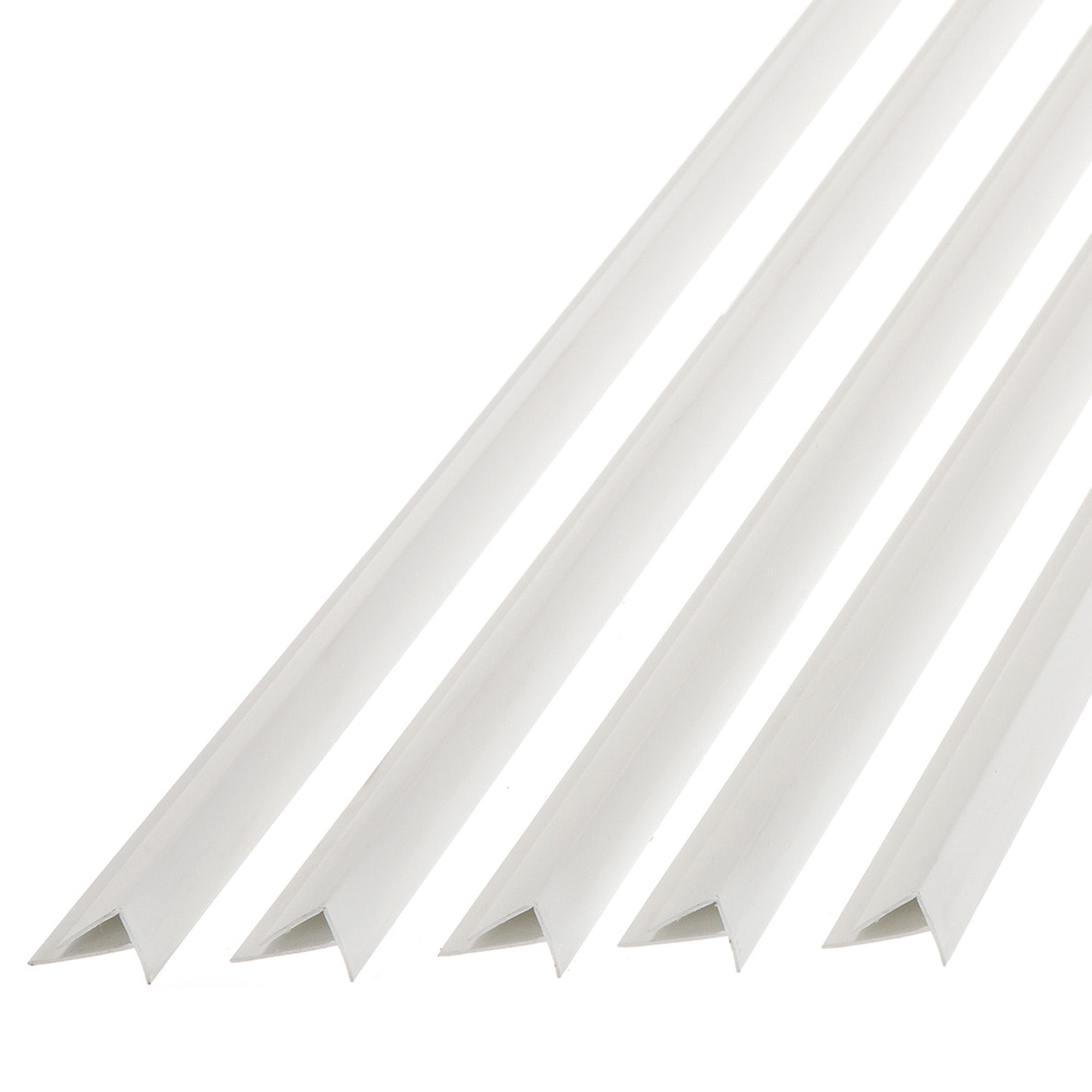 FASÄDE 47 in. Decorative Vinyl Large Profile Outside Corner Trim Gloss ...
