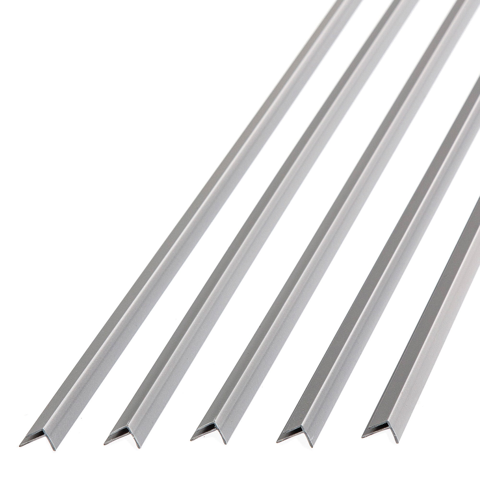 FASÄDE 47 in. Decorative Vinyl Outside Corner Trim Argent Silver (5 ...