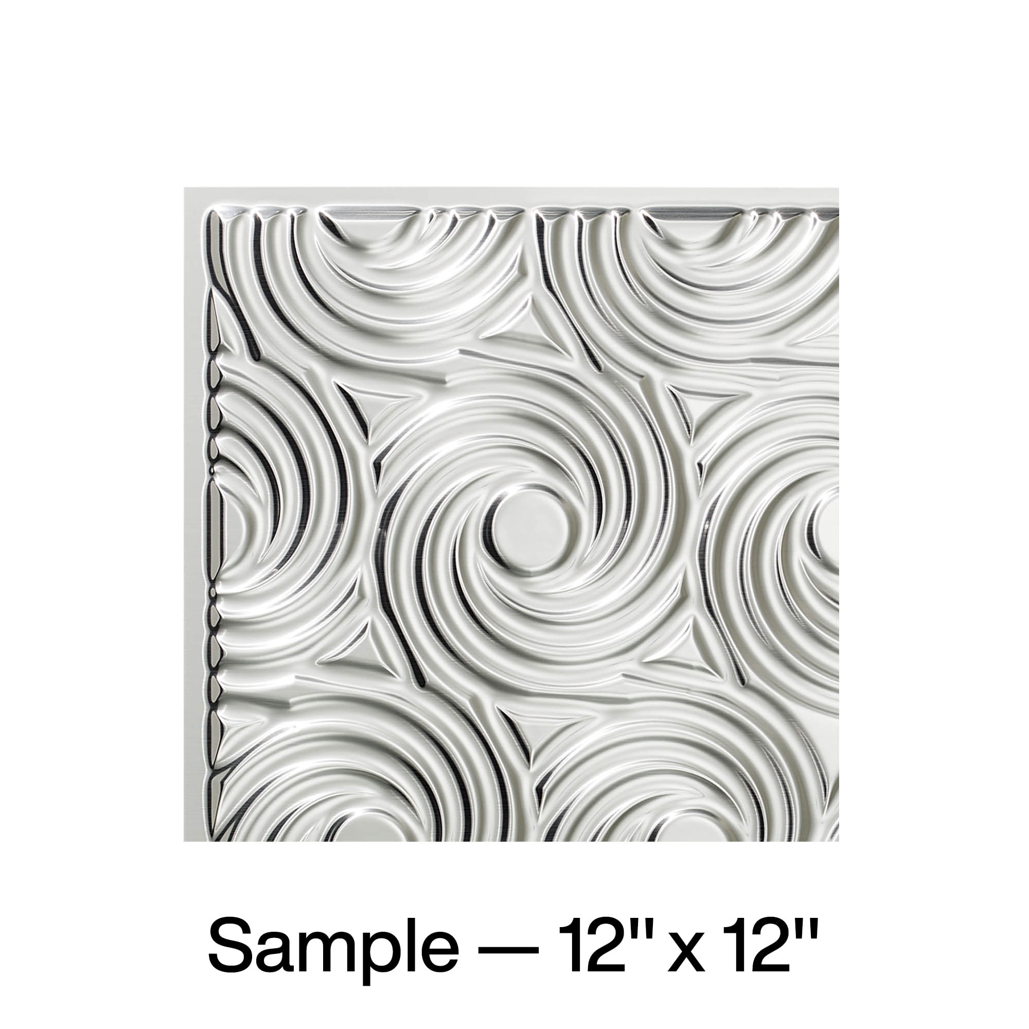 FASÄDE Cyclone Decorative Vinyl Glue Up Ceiling Panel in Brushed ...