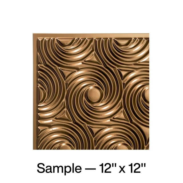 FASÄDE Cyclone Decorative Vinyl Glue Up Ceiling Panel in Oil Rubbed ...