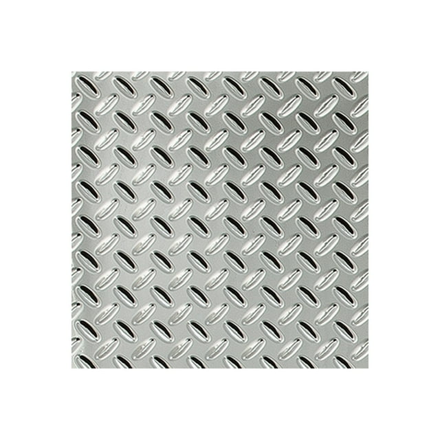 FASÄDE Diamond Plate Decorative Vinyl Wall Panel in Chrome (12X12 Inch ...
