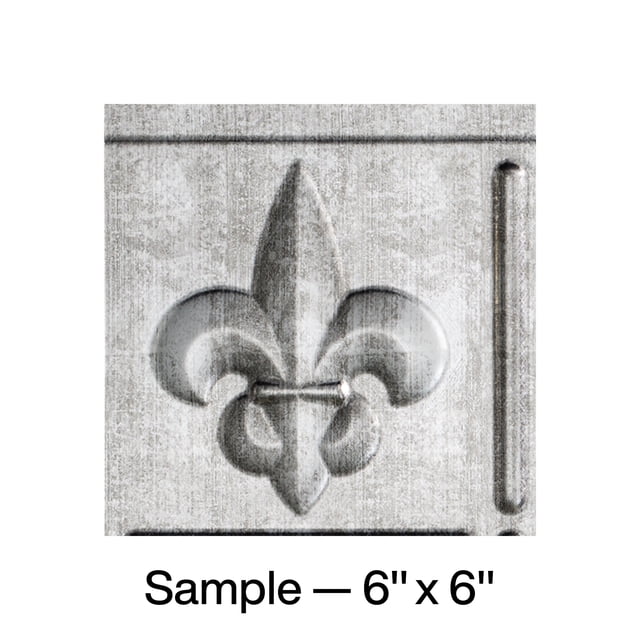 FASÄDE Fleur de Lis Decorative Vinyl Backsplash Panel in Crosshatch ...