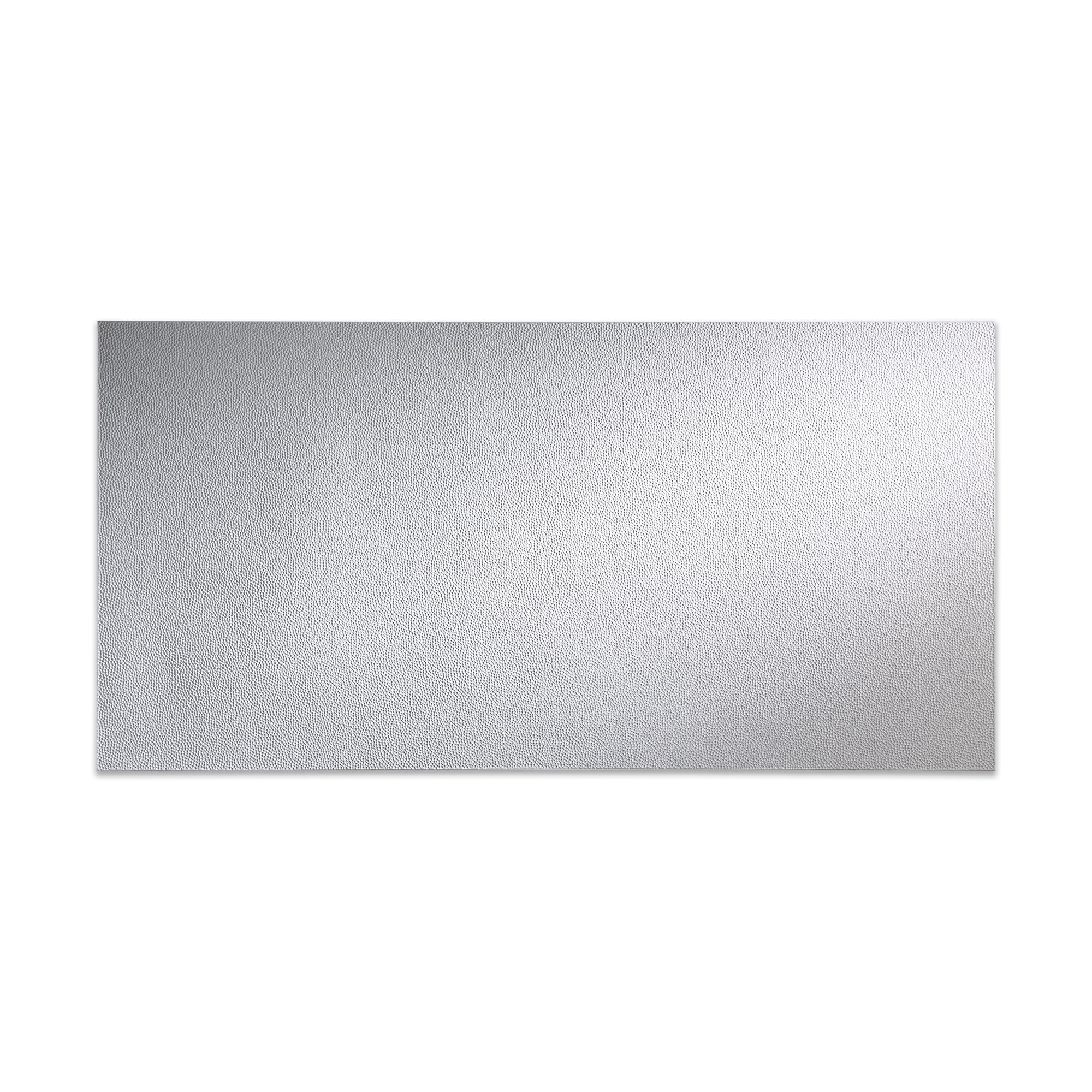 FASÄDE Hammered Decorative Vinyl 4ft x 8ft Wall Panel in Matte White ...
