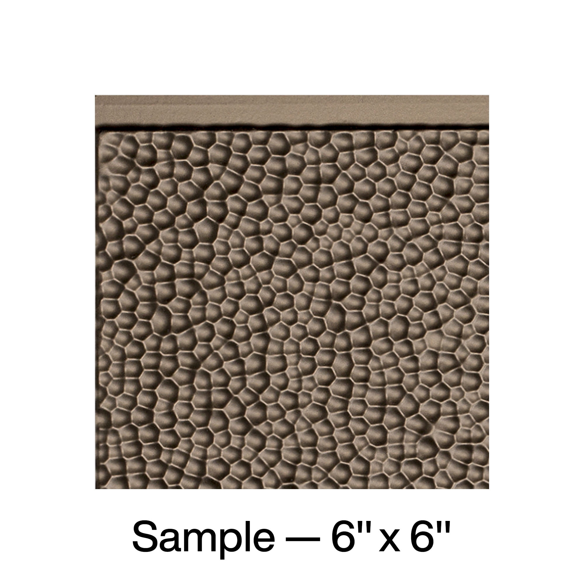 FASÄDE Hammered Decorative Vinyl Backsplash Panel in Argent Bronze (6X6 ...
