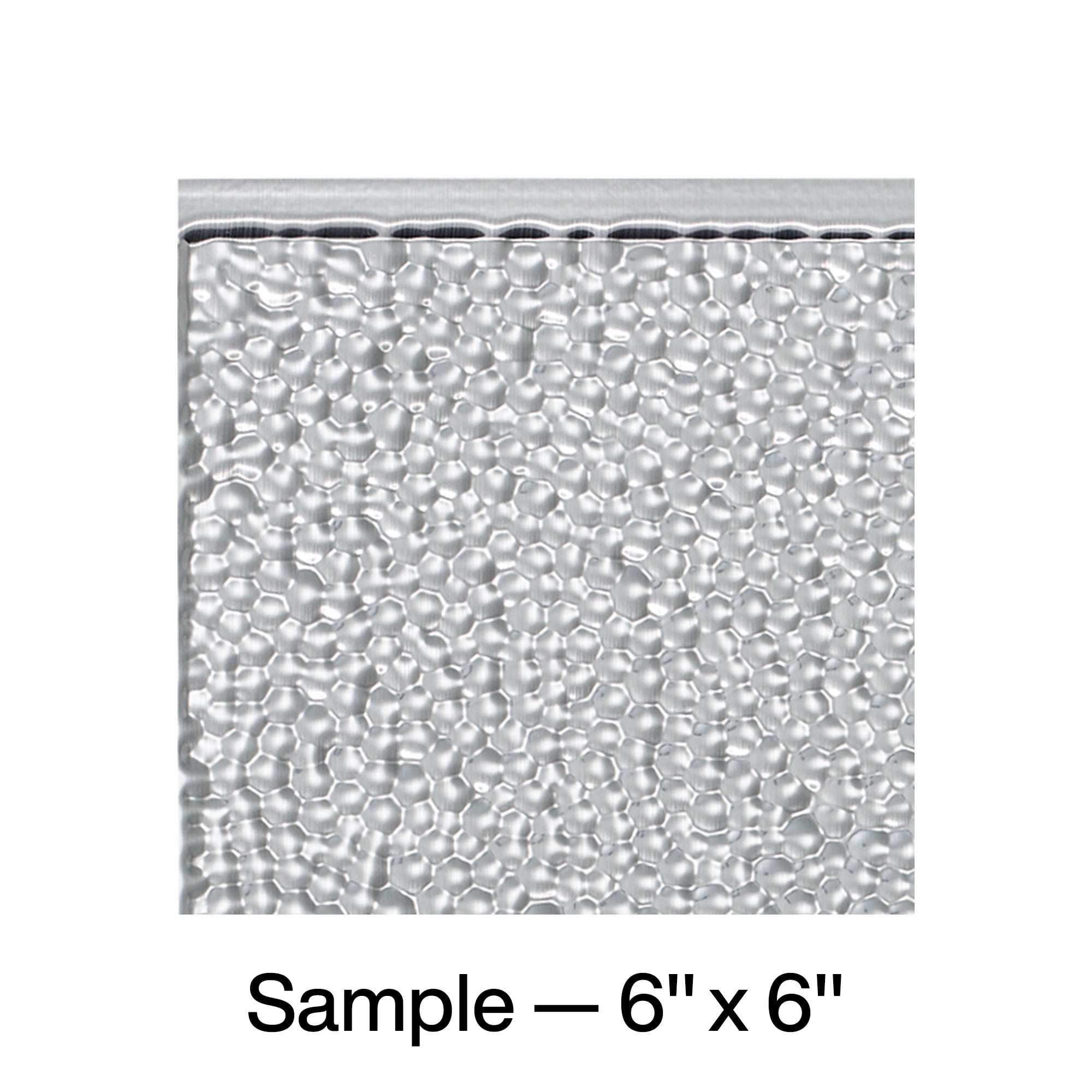 FASÄDE Hammered Decorative Vinyl Backsplash Panel in Brushed Aluminum ...