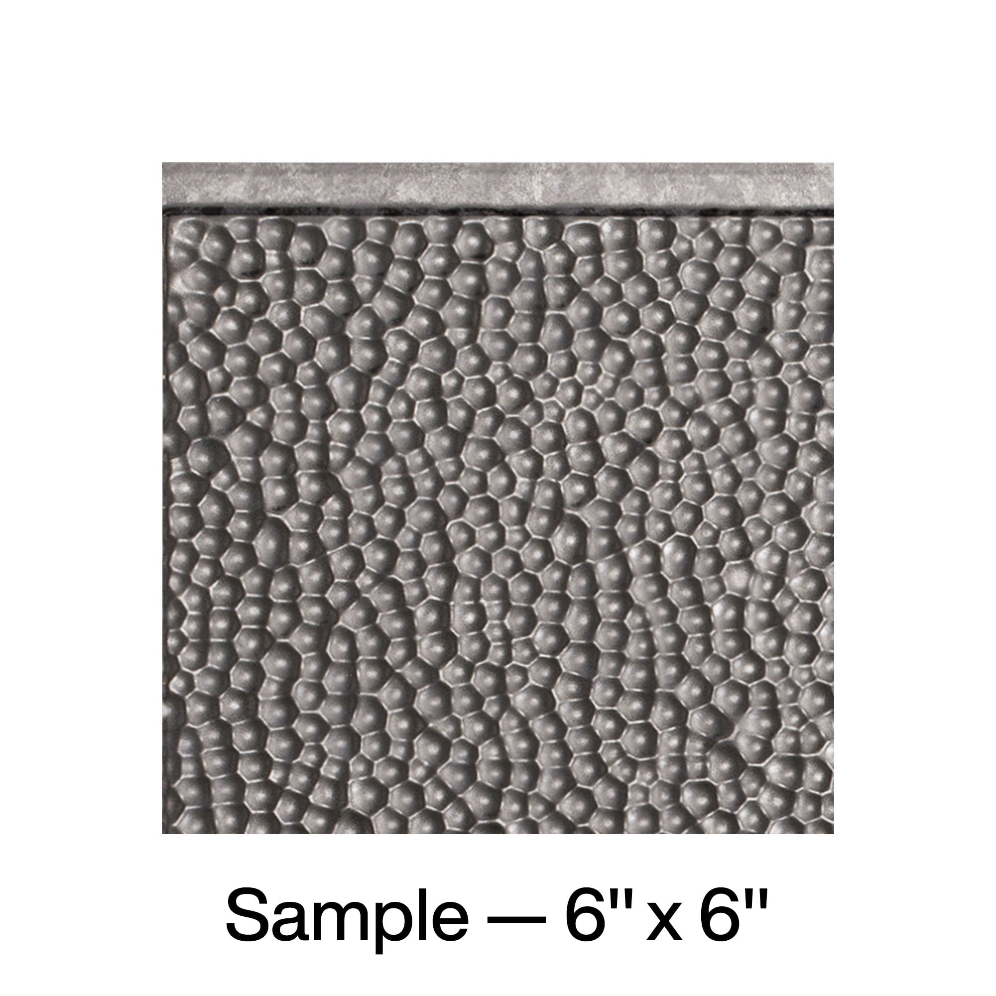 FASÄDE Hammered Decorative Vinyl Backsplash Panel in Galvanized Steel ...