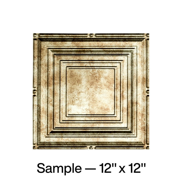 FASÄDE Portrait Decorative Vinyl Glue Up Ceiling Panel in Bermuda ...