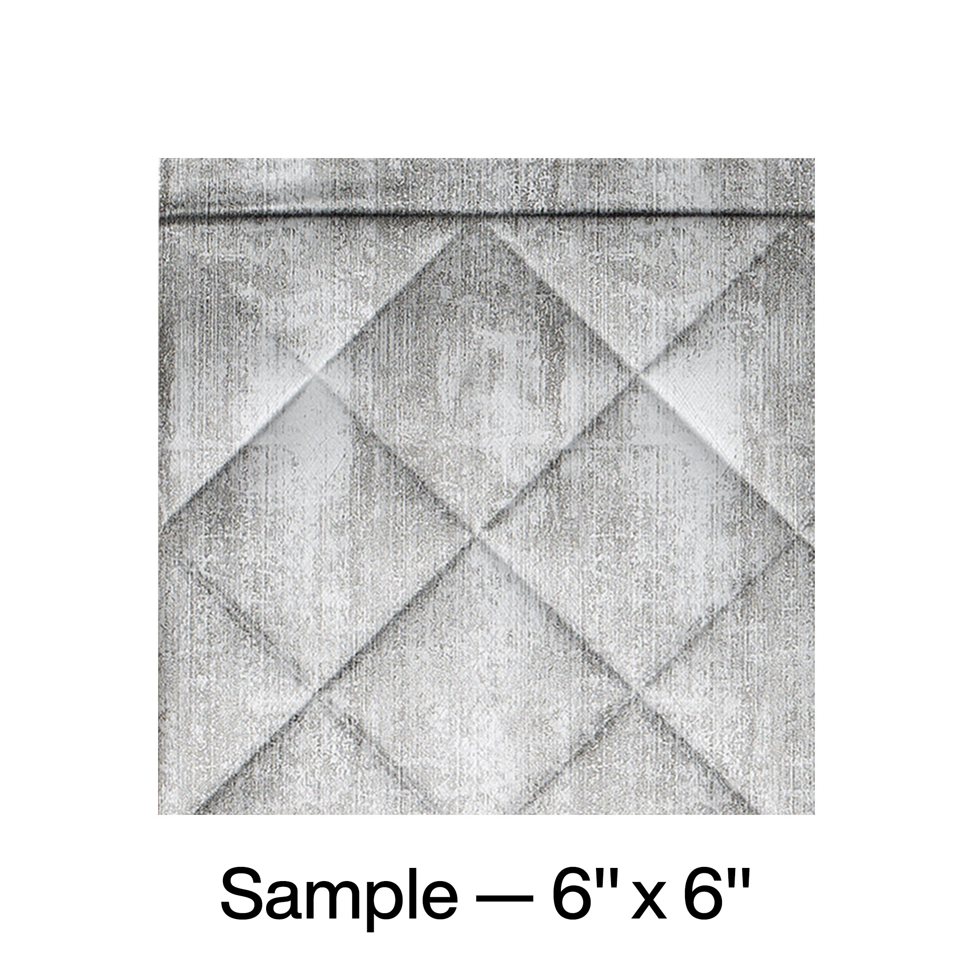 FASÄDE Quilted Decorative Vinyl Backsplash Panel in Crosshatch Silver ...