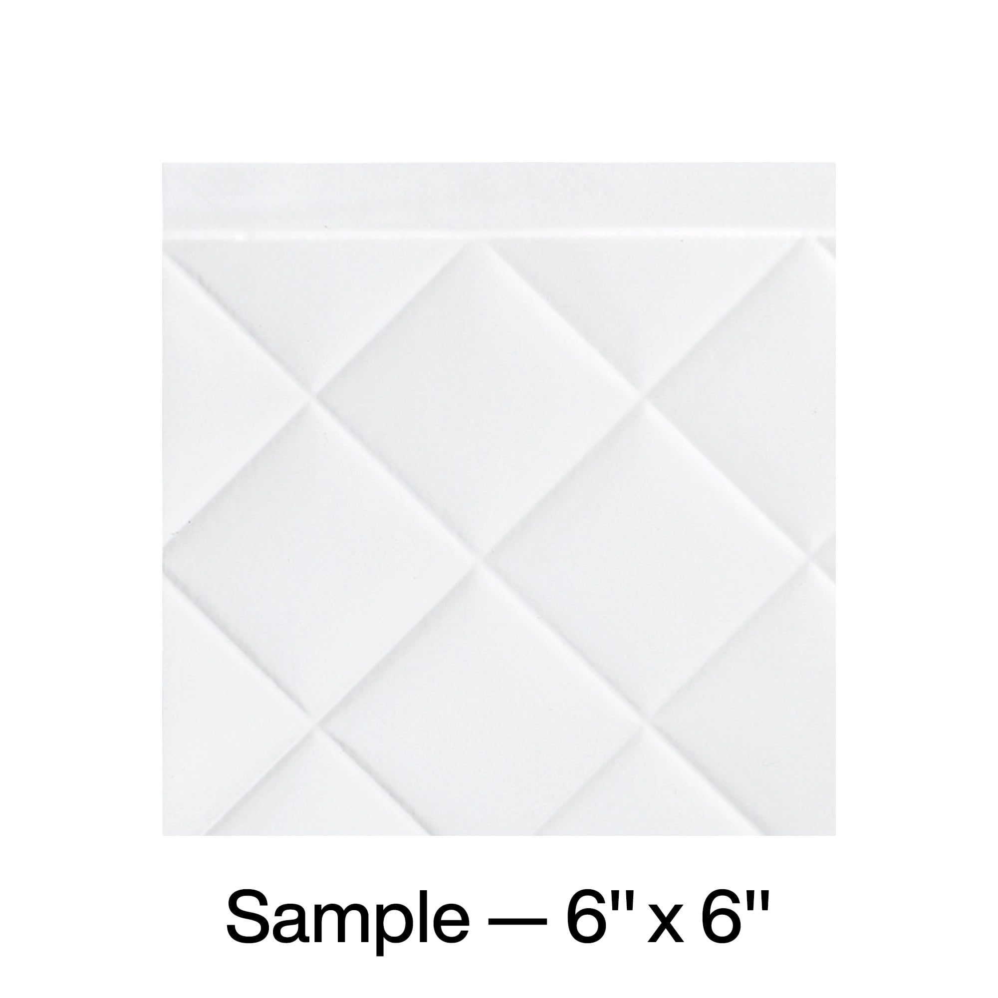 FASÄDE Quilted Decorative Vinyl Backsplash Panel in Gloss White (6X6 ...