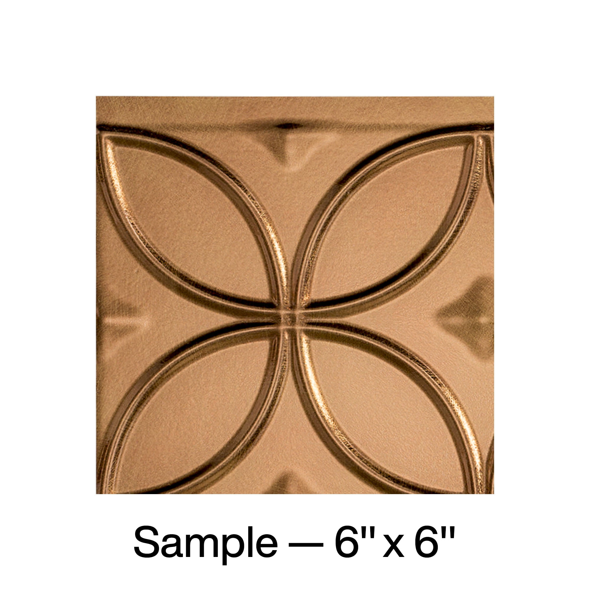 FASÄDE Rings Decorative Vinyl Backsplash Panel in Antique Bronze (6X6 ...