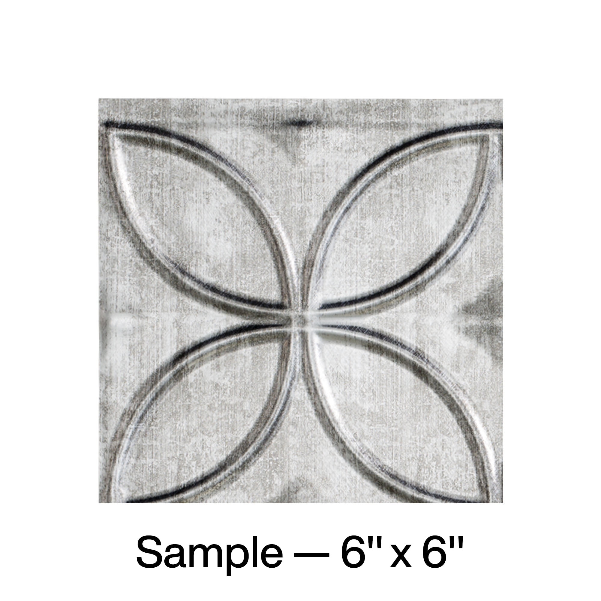 FASÄDE Rings Decorative Vinyl Backsplash Panel in Crosshatch Silver ...