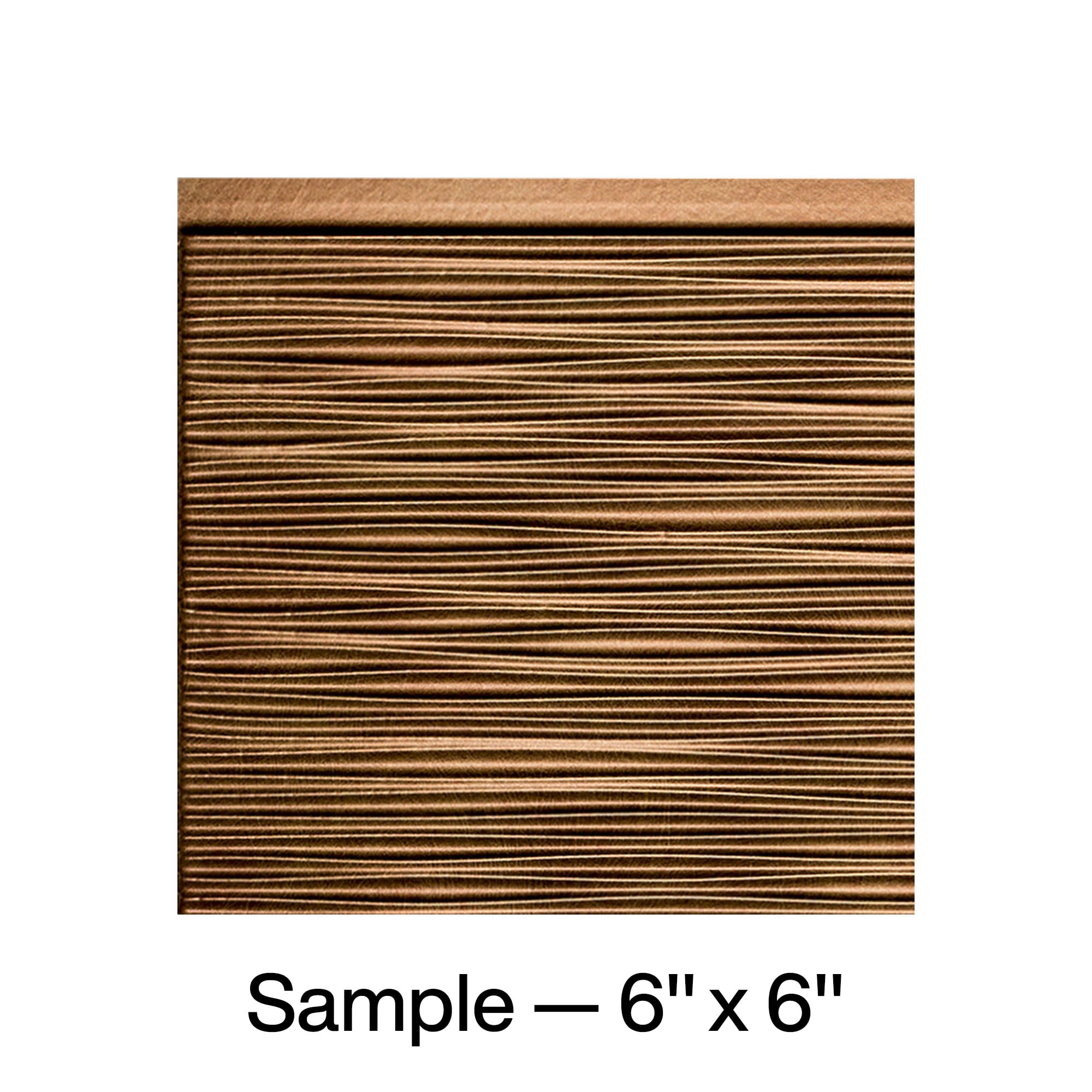 FASÄDE Ripple Decorative Vinyl Backsplash Panel in Antique Bronze (6X6 ...