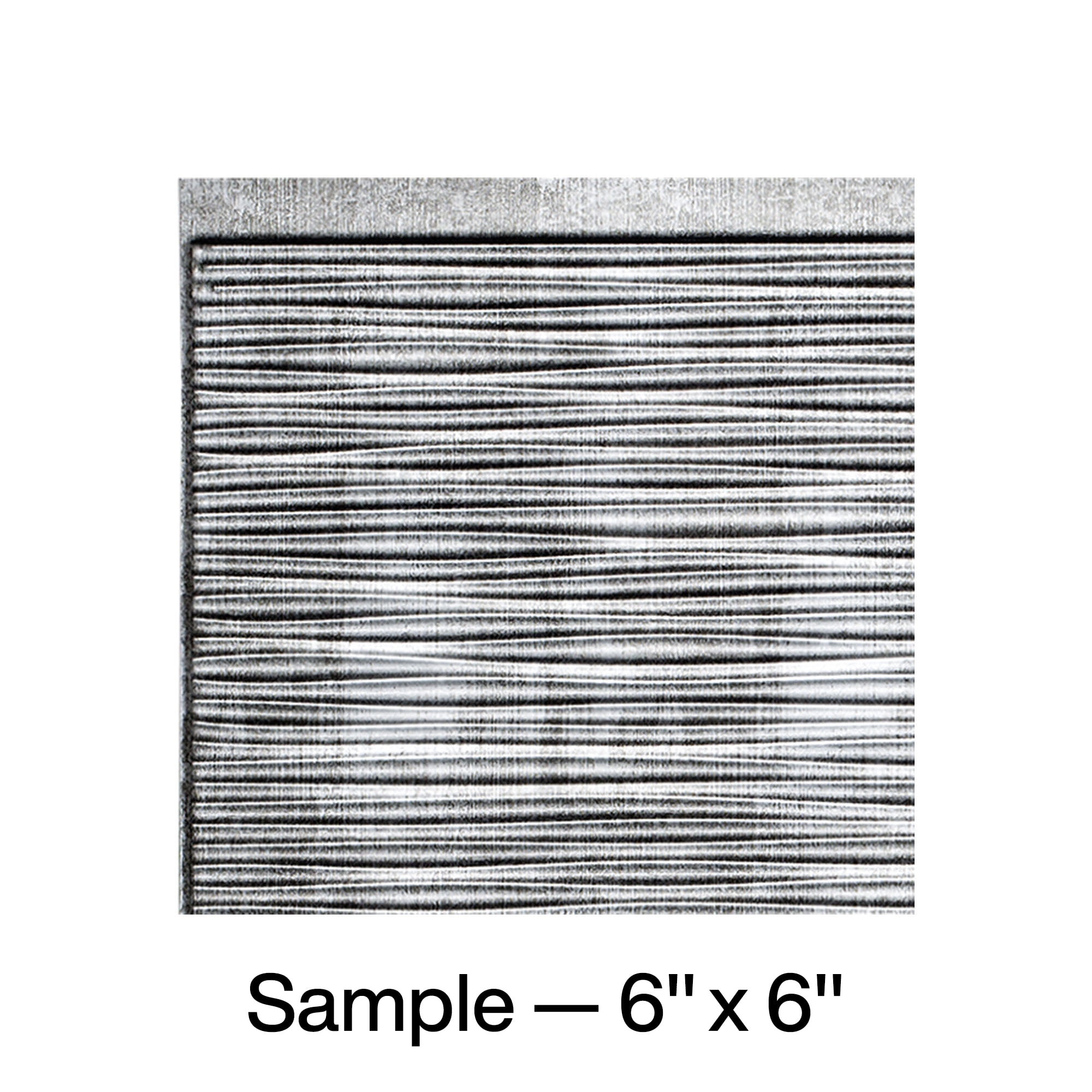 FASÄDE Ripple Decorative Vinyl Backsplash Panel in Crosshatch Silver ...