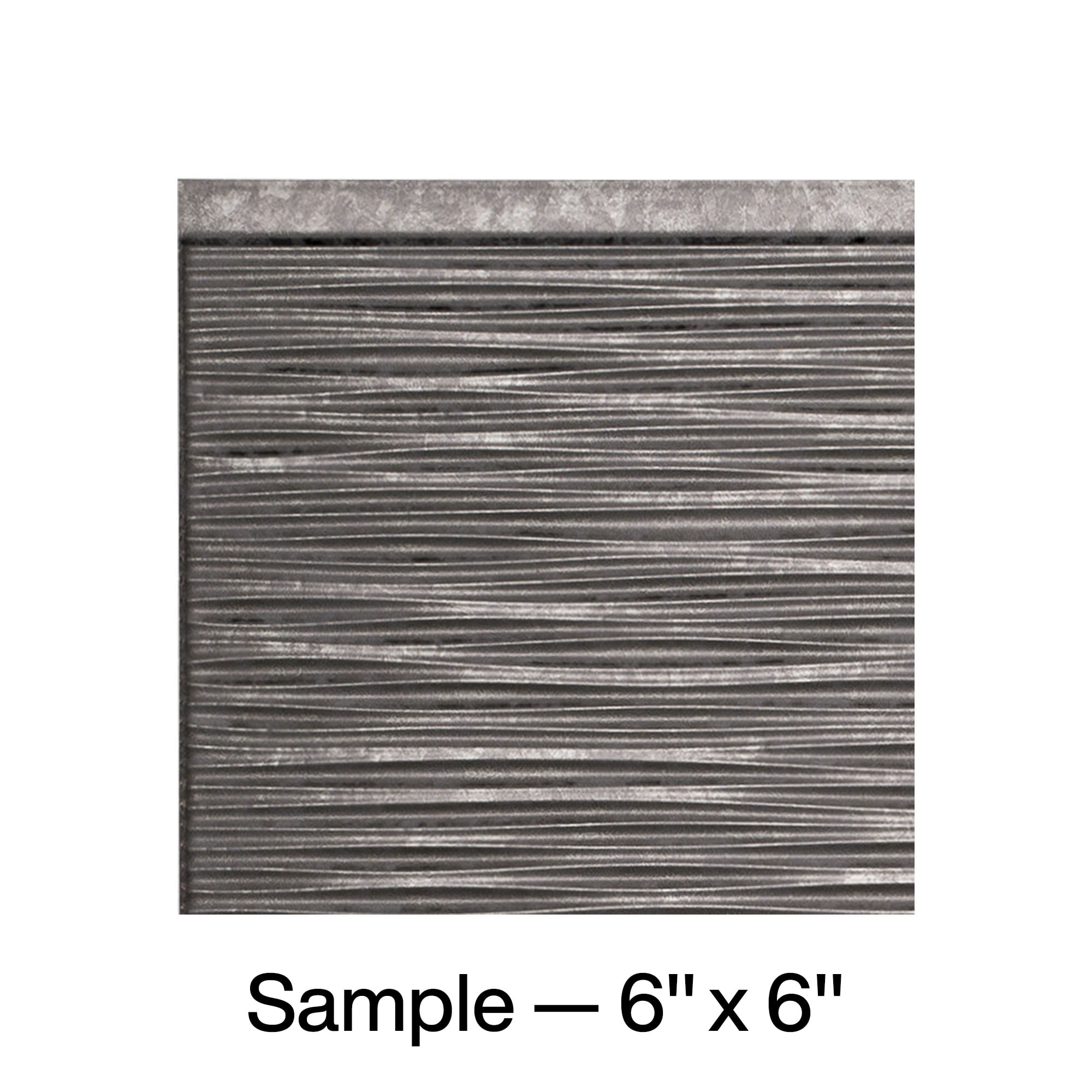 FASÄDE Ripple Decorative Vinyl Backsplash Panel in Galvanized Steel ...