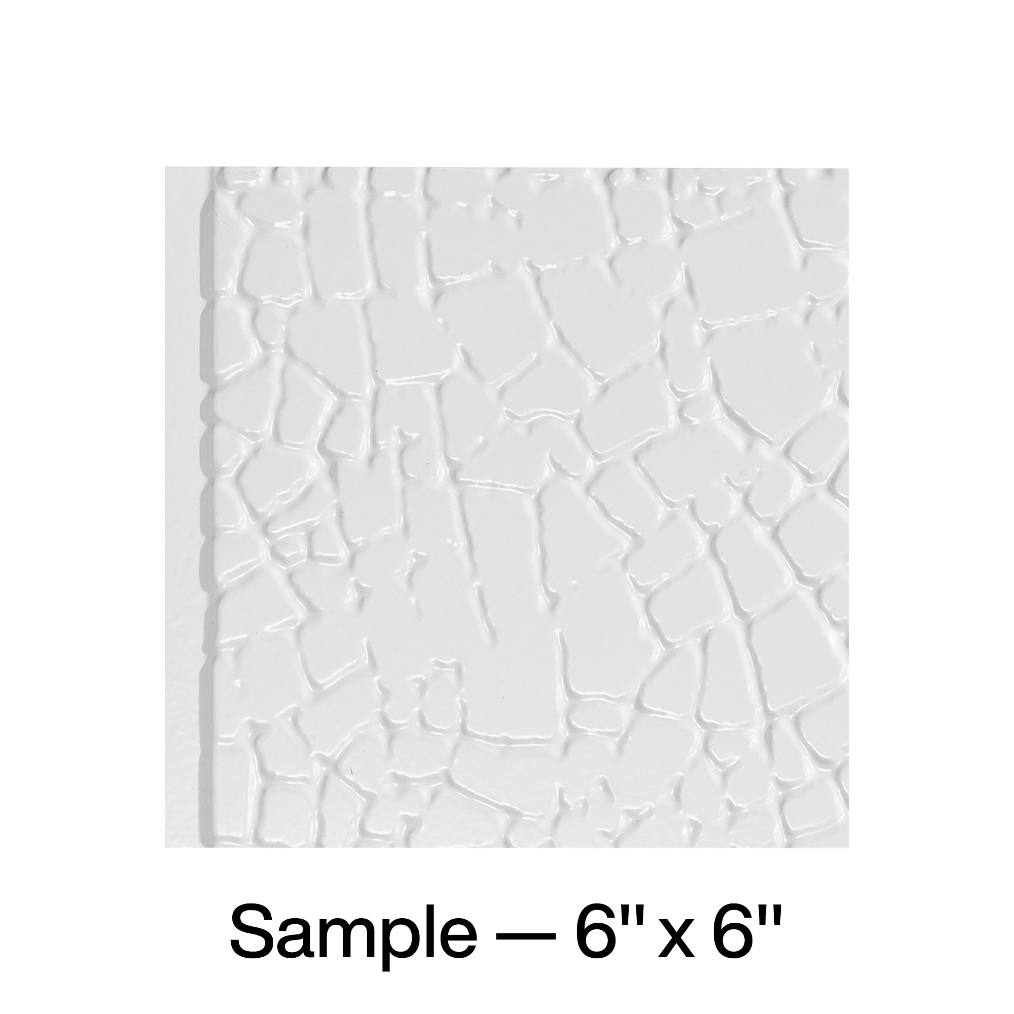 FASÄDE Safari Decorative Vinyl Backsplash Panel in Gloss White (6X6 ...