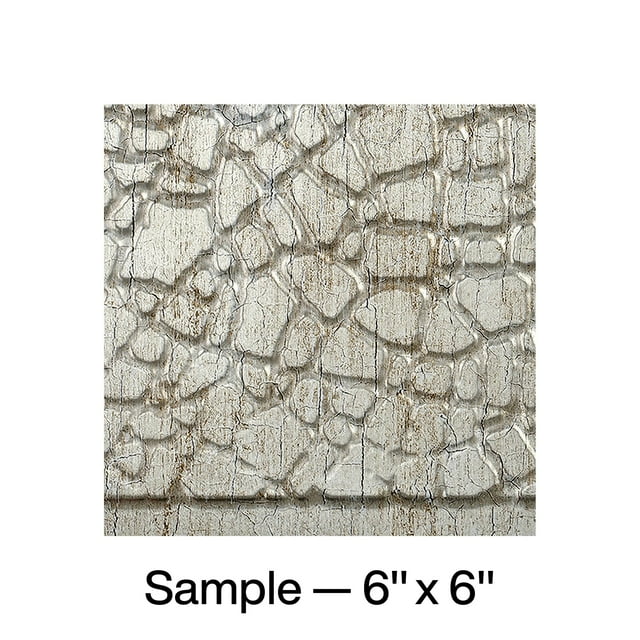 FASÄDE Safari Decorative Vinyl Backsplash Panel in Vintage Metal (6X6 ...