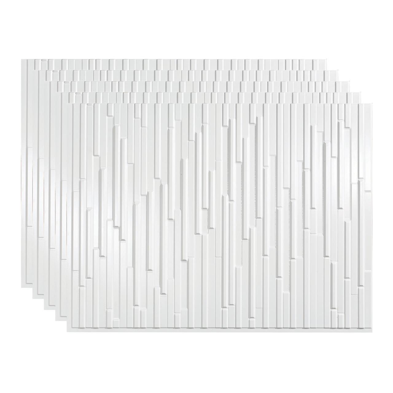 FASÄDE Skyline Decorative Vinyl 18in x 24in Backsplash Panel in Gloss ...