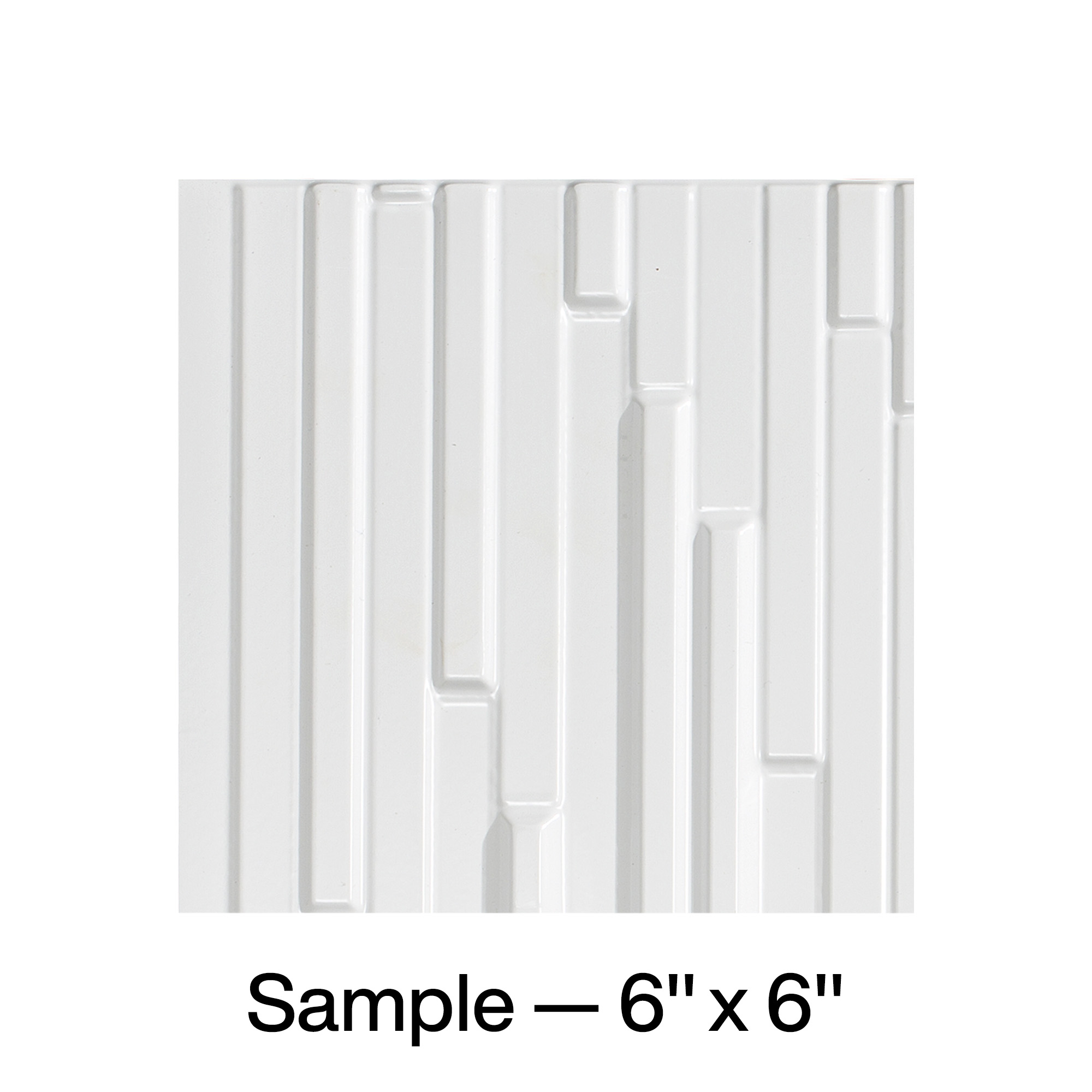 FASÄDE Skyline Decorative Vinyl Backsplash Panel in Gloss White (6X6 ...