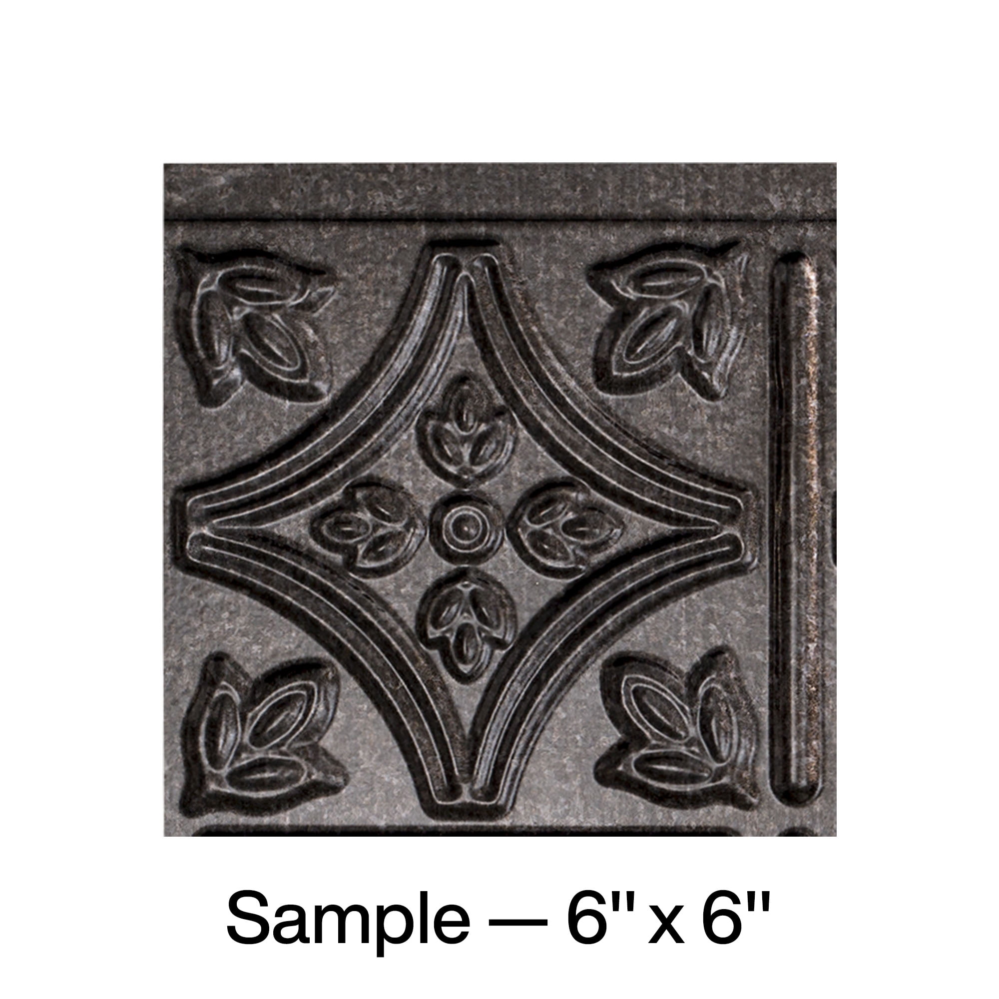 FASÄDE Traditional 1 Decorative Vinyl Backsplash Panel in Smoked Pewter ...