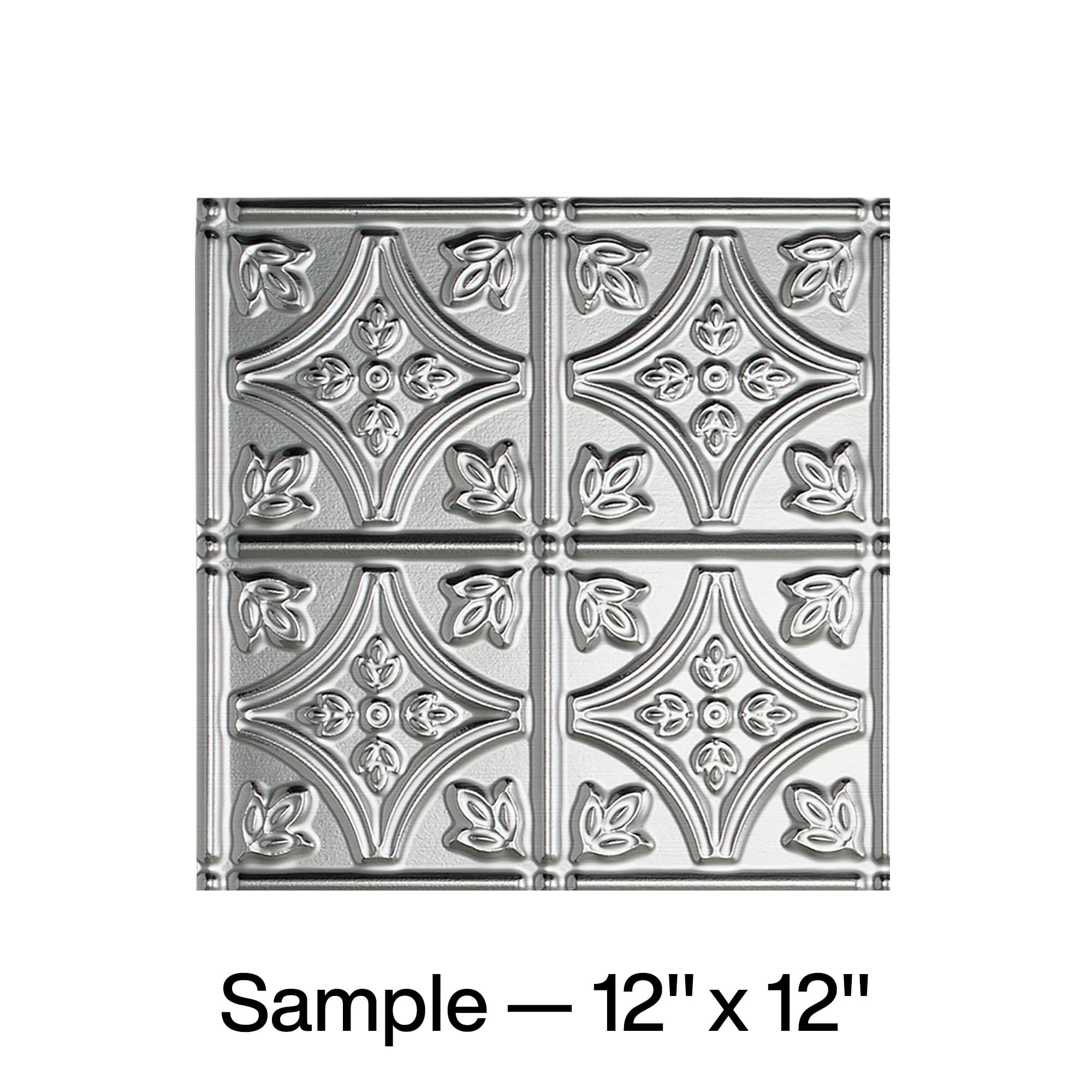 FASÄDE Traditional 1 Decorative Vinyl Glue Up Ceiling Panel in Brushed ...